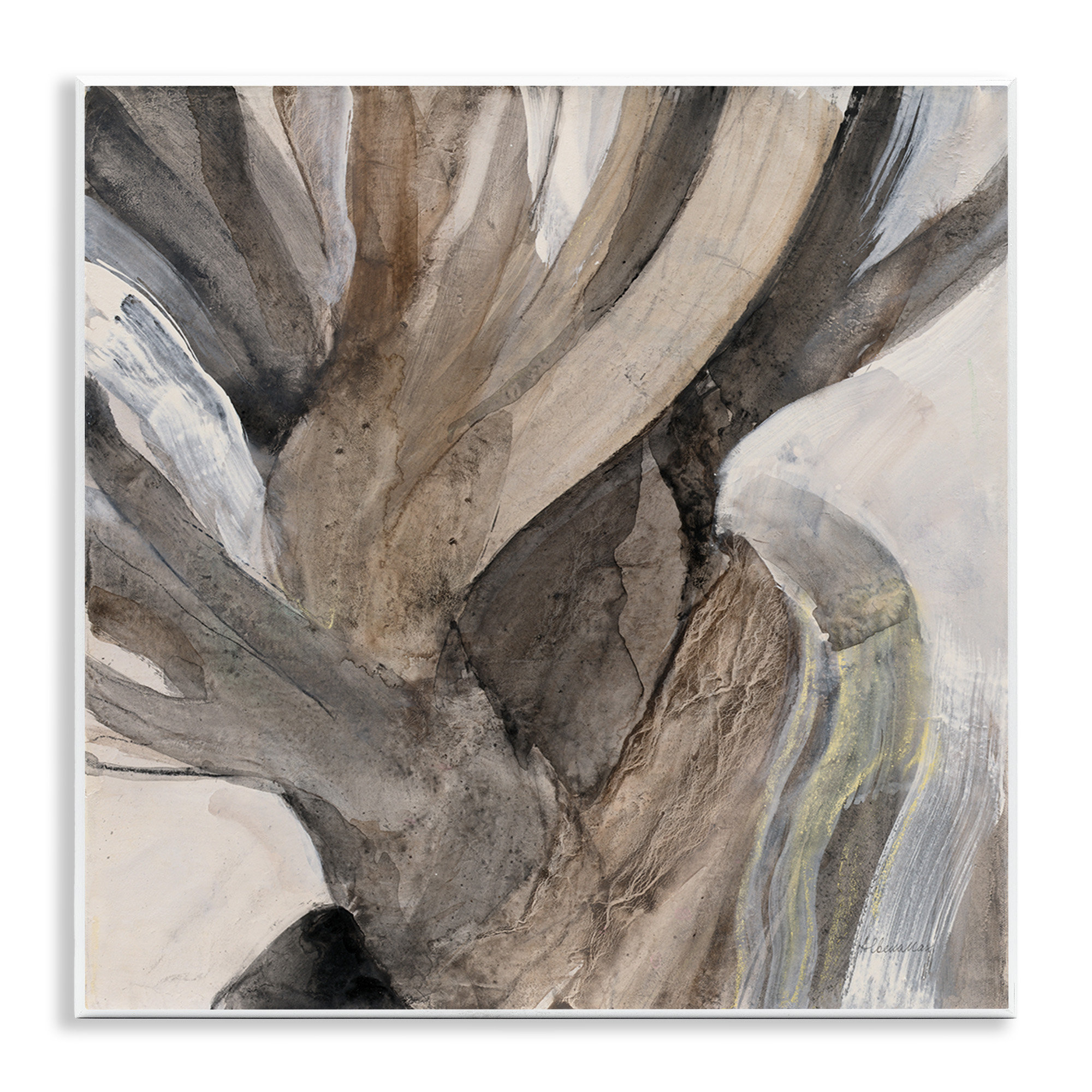 Wrought Studio™ Twisted Driftwood Abstract Tree Bark Brown Neutral ...