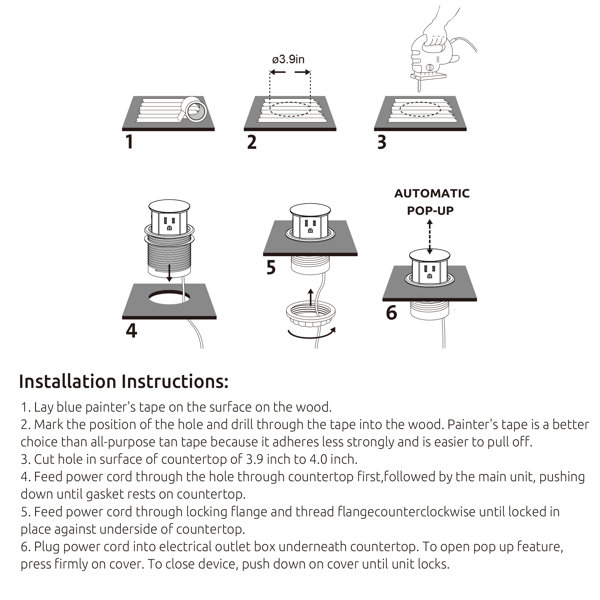 Link2Home 15 Amps Tamper Resistant Triplex Outlet with USB Port ...
