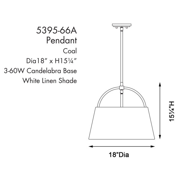 Ivy Bronx Lyutcho 3 - Light Coal Single Pendant | Wayfair