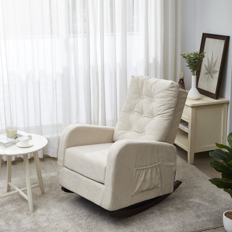 Latitude Run® Faymon Tufted Upholstered Rocking Chair | Wayfair
