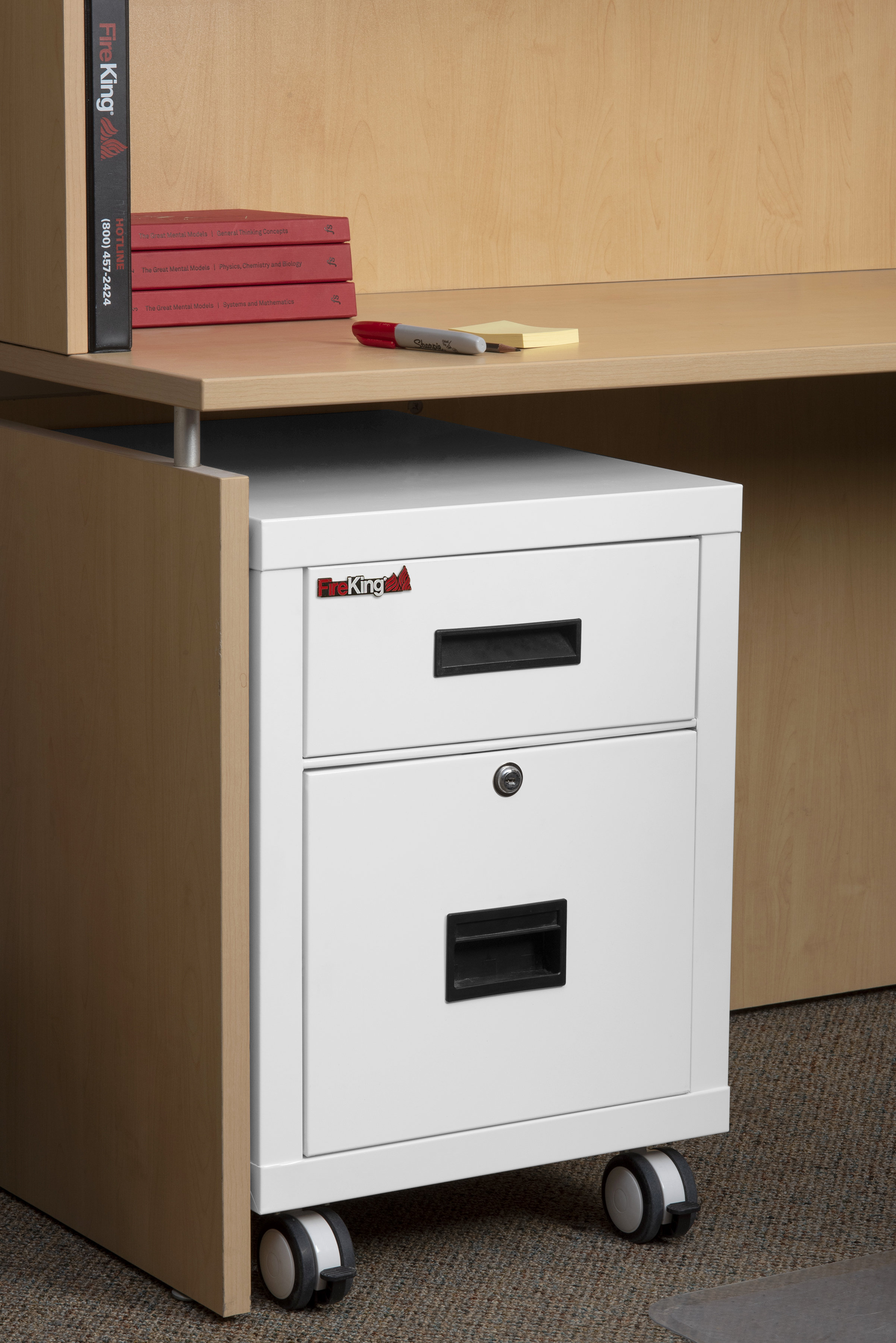 FireKing 2-Drawer Mobile Vertical Filing Cabinet | Wayfair