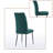 George Oliver Set of 2 Modern Upholstered Dining Chairs with High ...