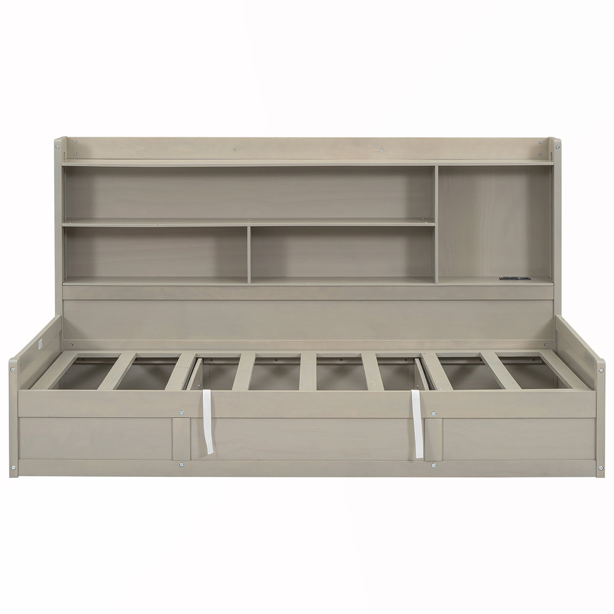 Red Barrel Studio® Twin Wooden Daybed Frame Wih USB Charging Station ...