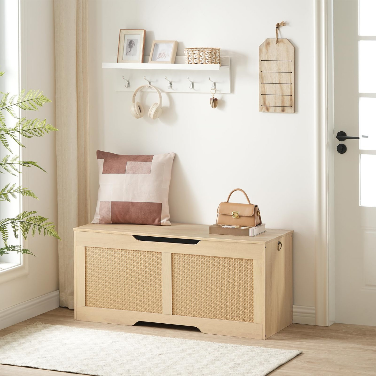 Bayou Breeze 43.3" Storage Bench, Entryway Bench - Wayfair Canada