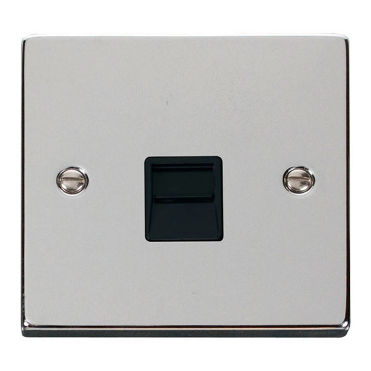 Metro Lane Polished Chrome Master Telephone Single Socket | Wayfair.co.uk