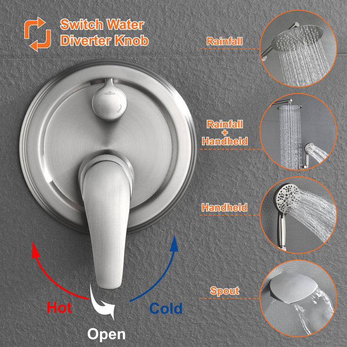 AWZTOO Tub and Shower Faucet Rough in Valve & Reviews | Wayfair