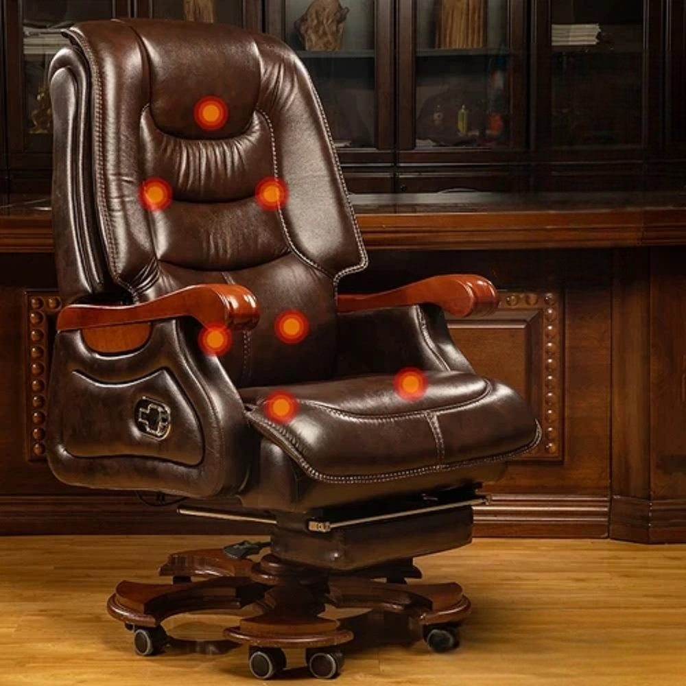 Splendor Furniture Genuine Leather Office Chair | Wayfair