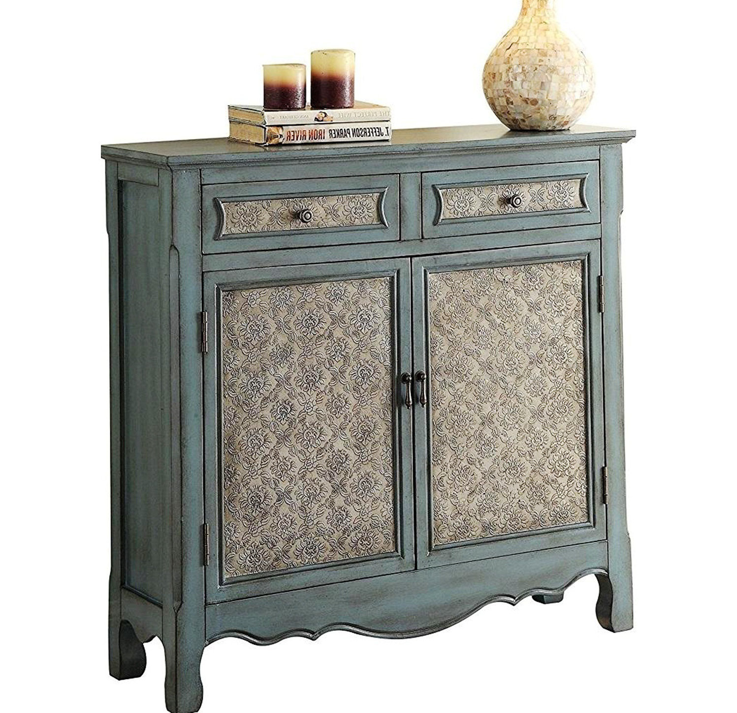 One Allium Way® Rectangular Storage Console Table With 2 Drawer And 2 ...