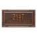 Whitehall Products Gardengate Personalized Grande 2-Line Wall Address ...
