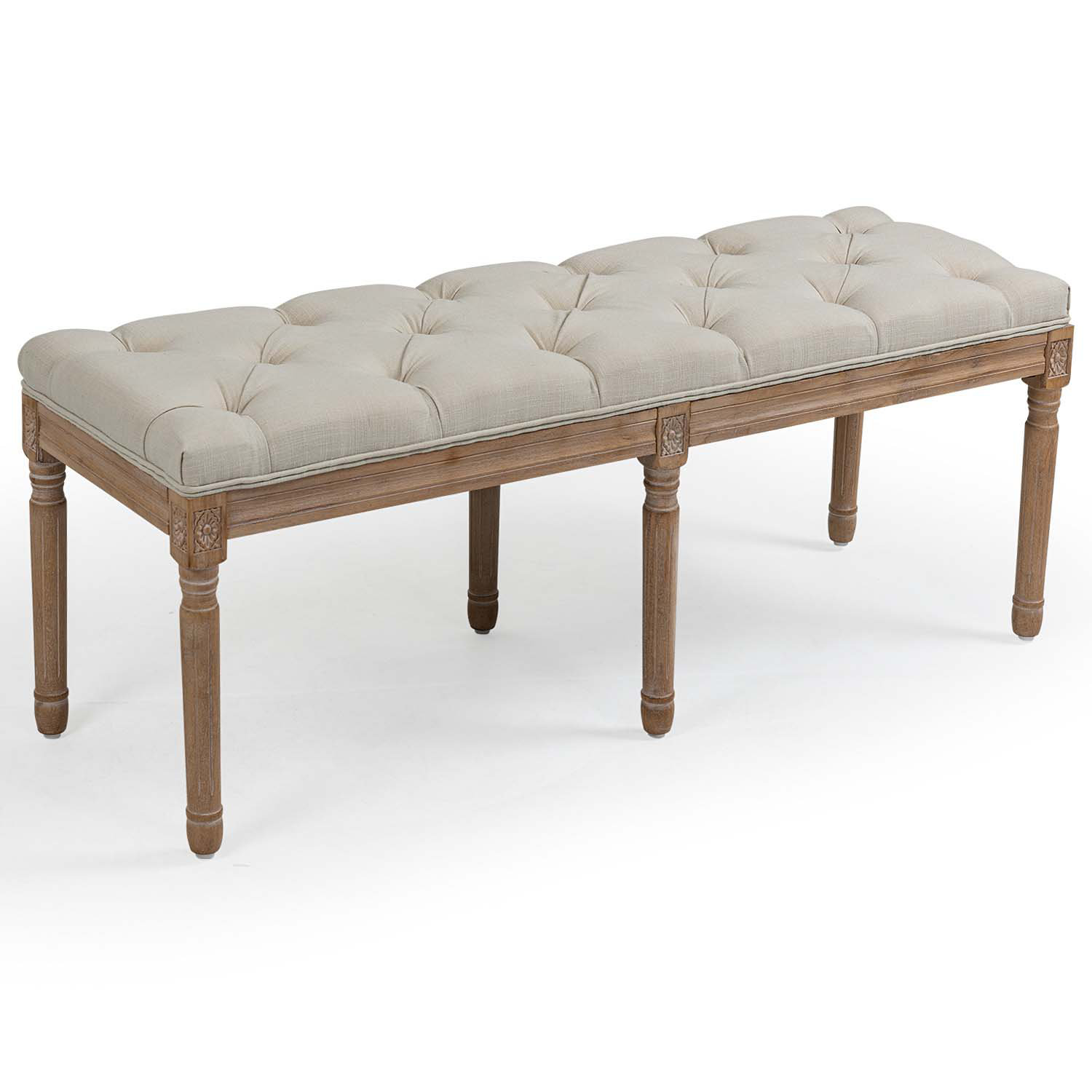 Ophelia & Co. Wide Contemporary Rectangle Large Ottoman Bench In Grey ...