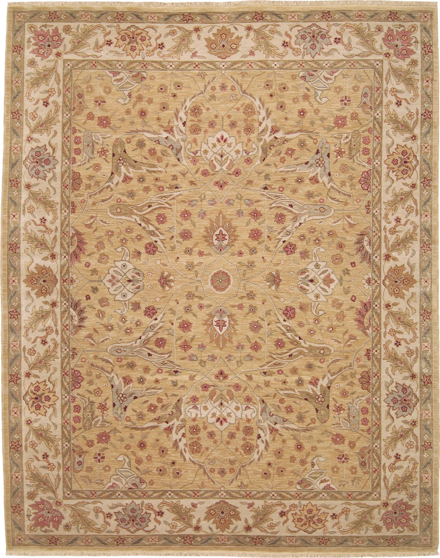 Canora Grey Garren Hand-Knotted Light Gold Area Rug - Wayfair Canada