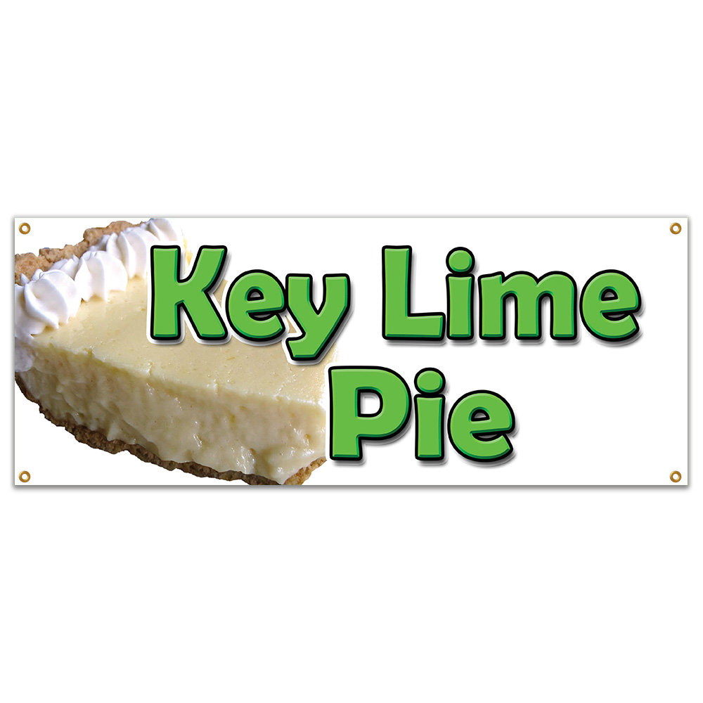 SignMission KEY LIME PIE BANNER SIGN Bakery Key Limes Eggs Sweets Pie ...
