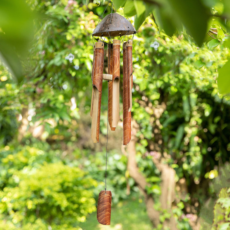 Arlmont & Co. Nekita Coconut Shell Wind Chime | Wayfair