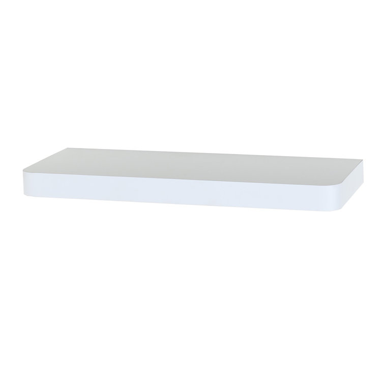 Core Products Floating Narrow Wall Shelf, Rounded Front Corners, Foiled ...