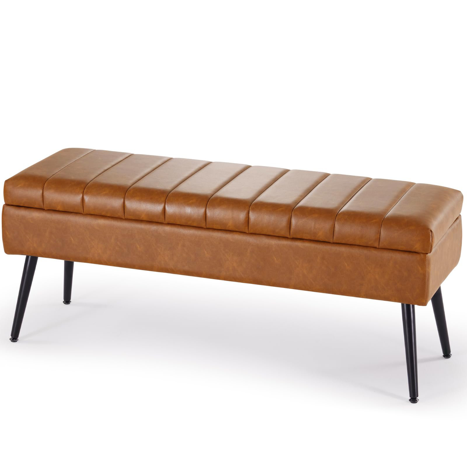 Corrigan Studio® Faux Leather Upholstered Entryway Bench | Wayfair