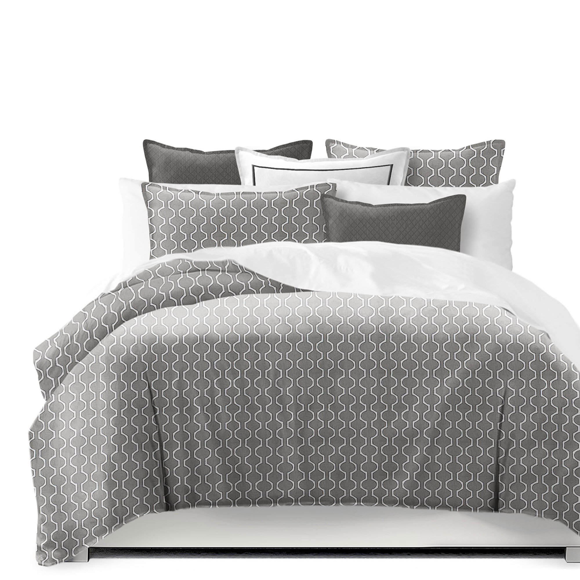 The Tailor's Bed Cajsa Gray Standard Cotton Duvet Cover Set | Wayfair