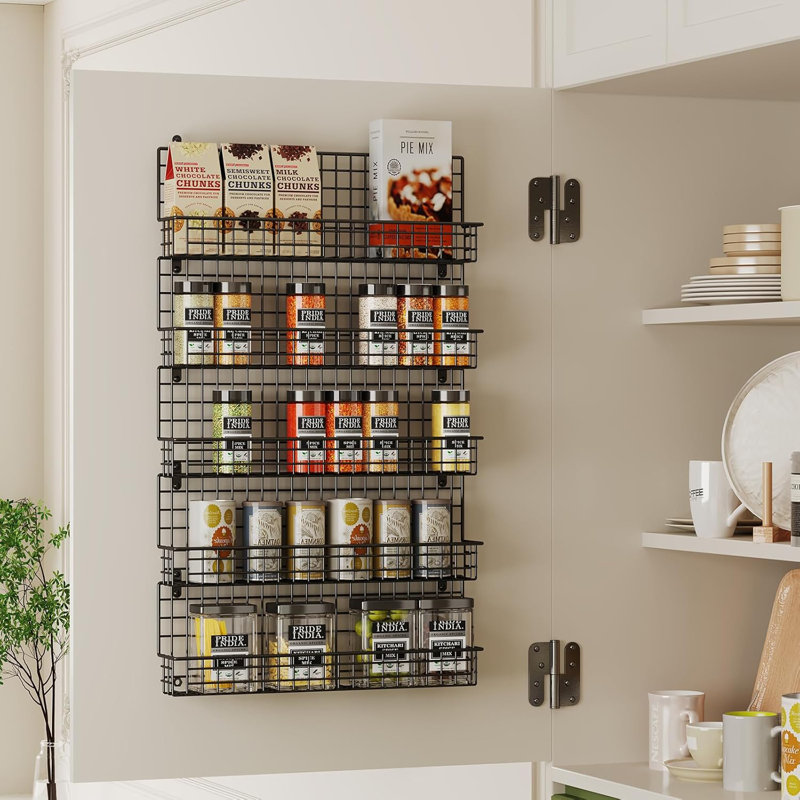 Prep & Savour Spice Rack Organizer Wall Mounted 5-Tier Stackable ...