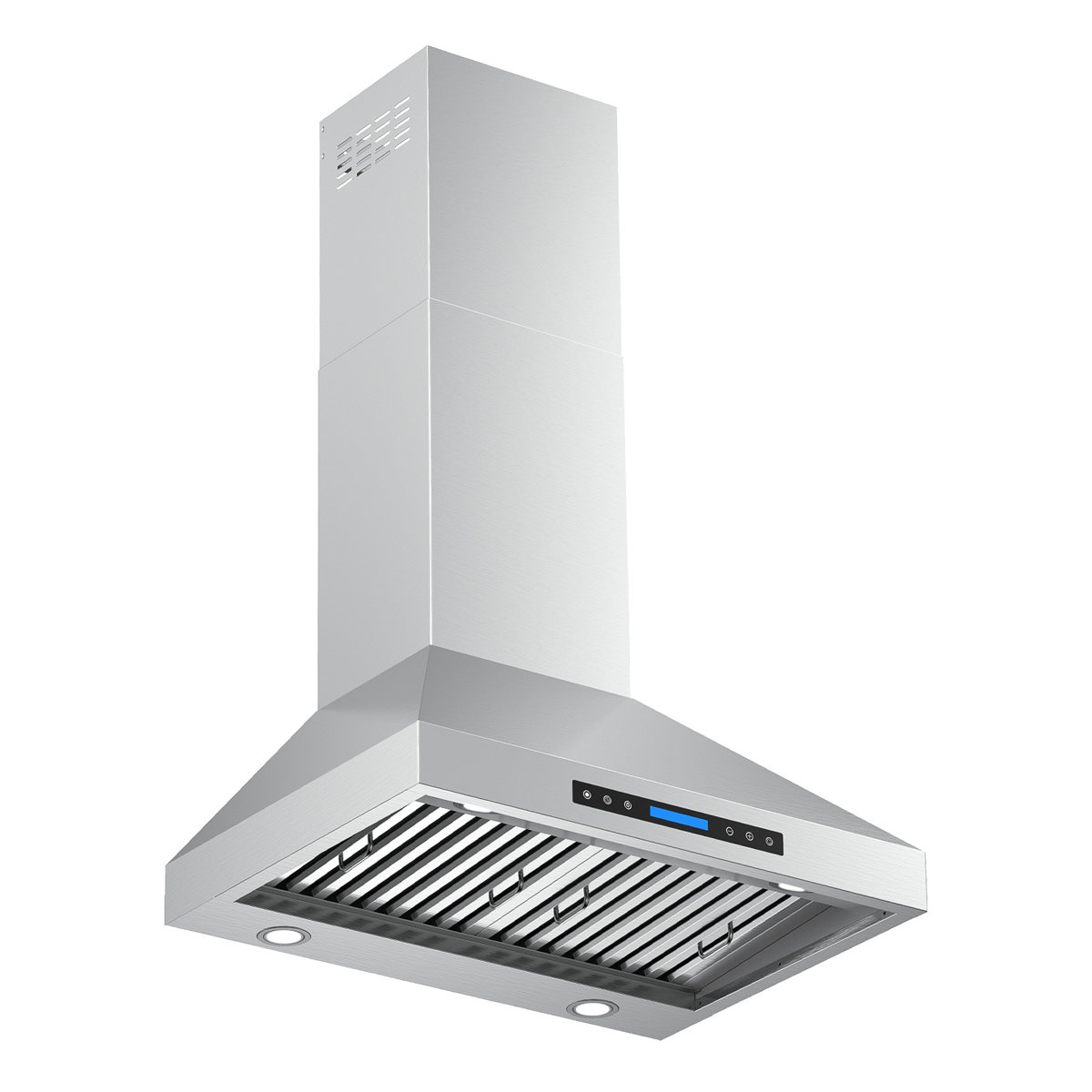 Anybee 30 Inches 900 CFM Ducted Wall Mount Range Hood Stainless Steel ...