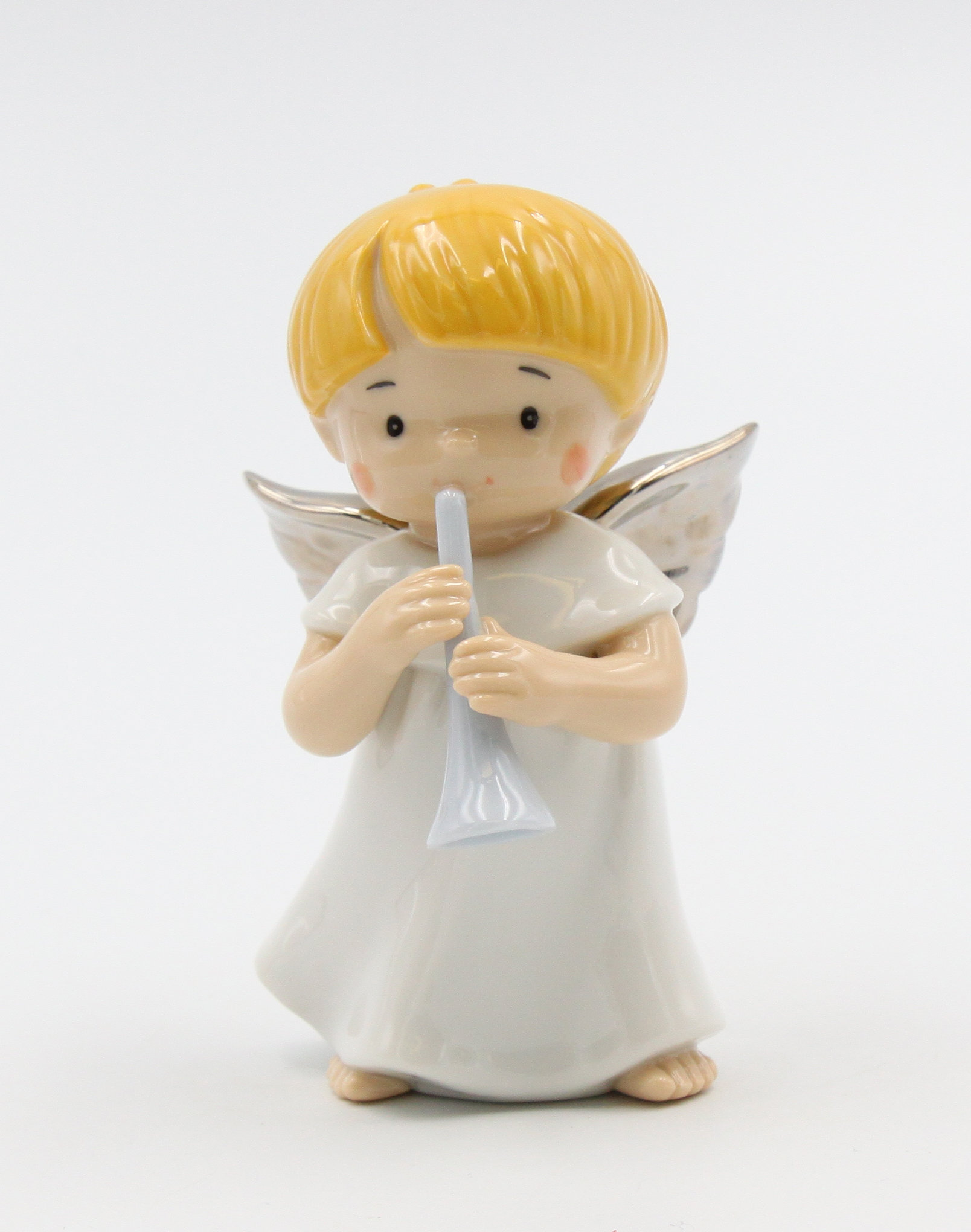 Trinx Angel Playing Trumpet Figurine | Wayfair