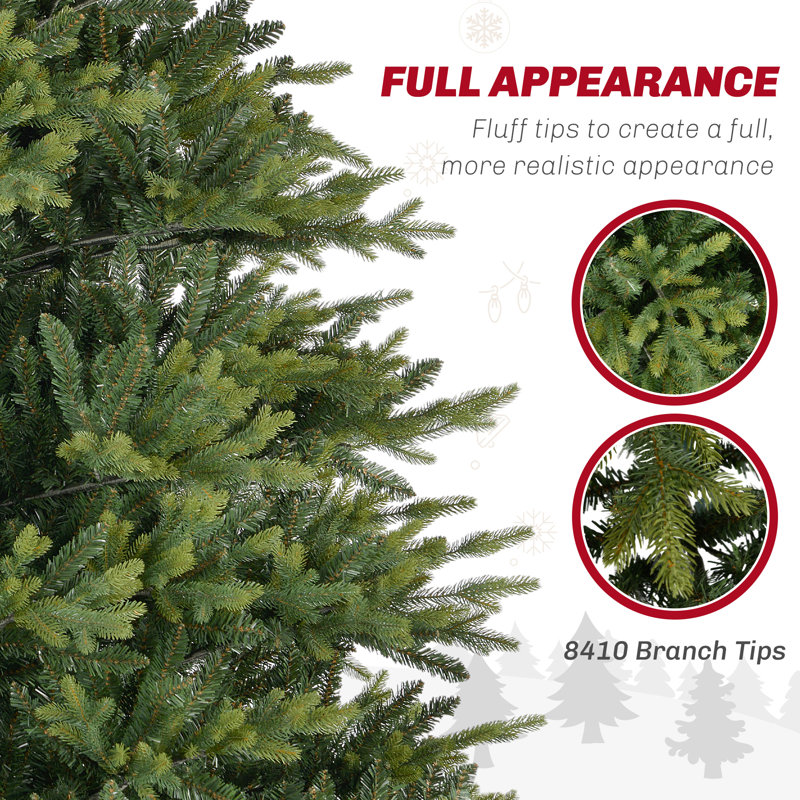 The Holiday Aisle® 12 Ft Hinged Artificial Christmas Tree, Easy ...