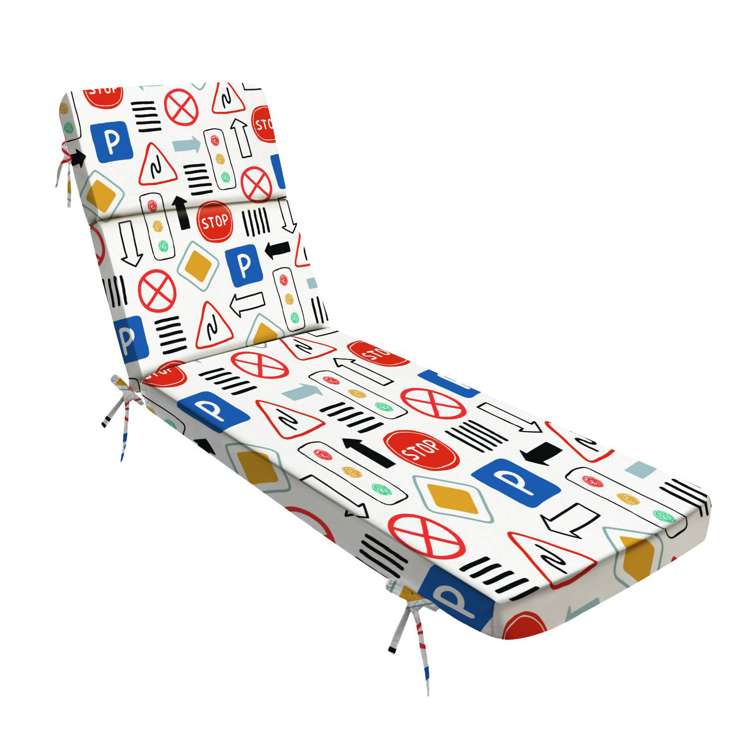 Dakota Fields Outdoor Indoor 3'' Lounge Patio Cushion Cute colorful ...