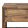 Simpli Home Lowry 22"W Solid Acacia Wood Modern Industrial Square End ...