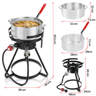 AiYchen Propane Outdoor Fish Fryer Set, 10 Quart Aluminum Seafood ...