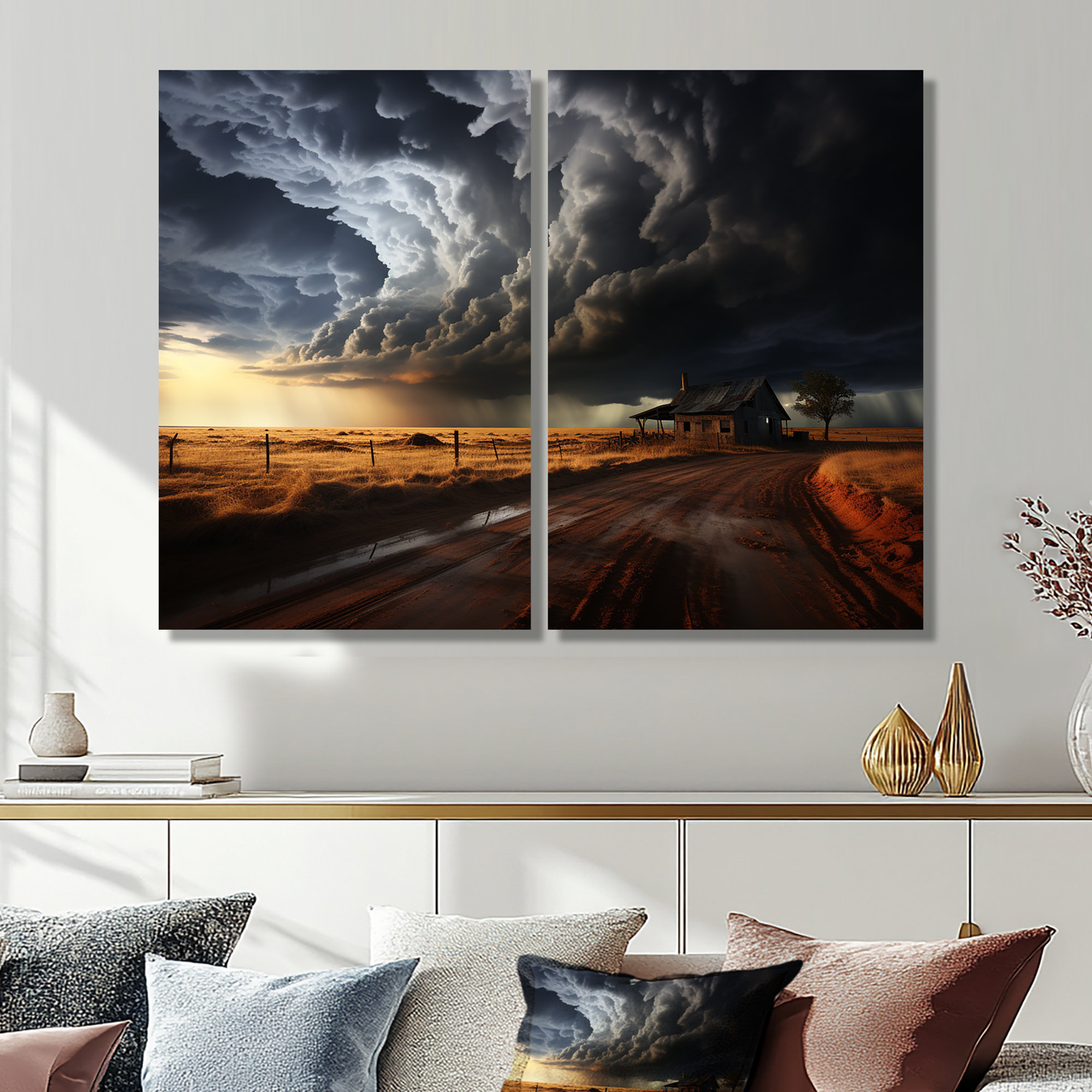 Latitude Run® Serenity Amidst The Storm - Large Storms Wall Art | Wayfair