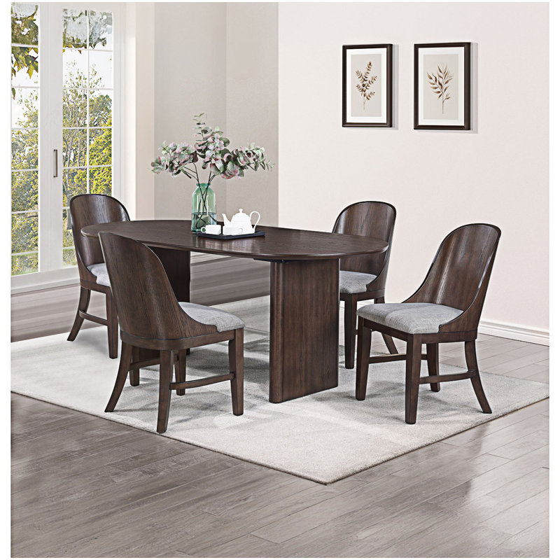 Latitude Run® Mid-Century Modern Oval Dining Table | Wayfair