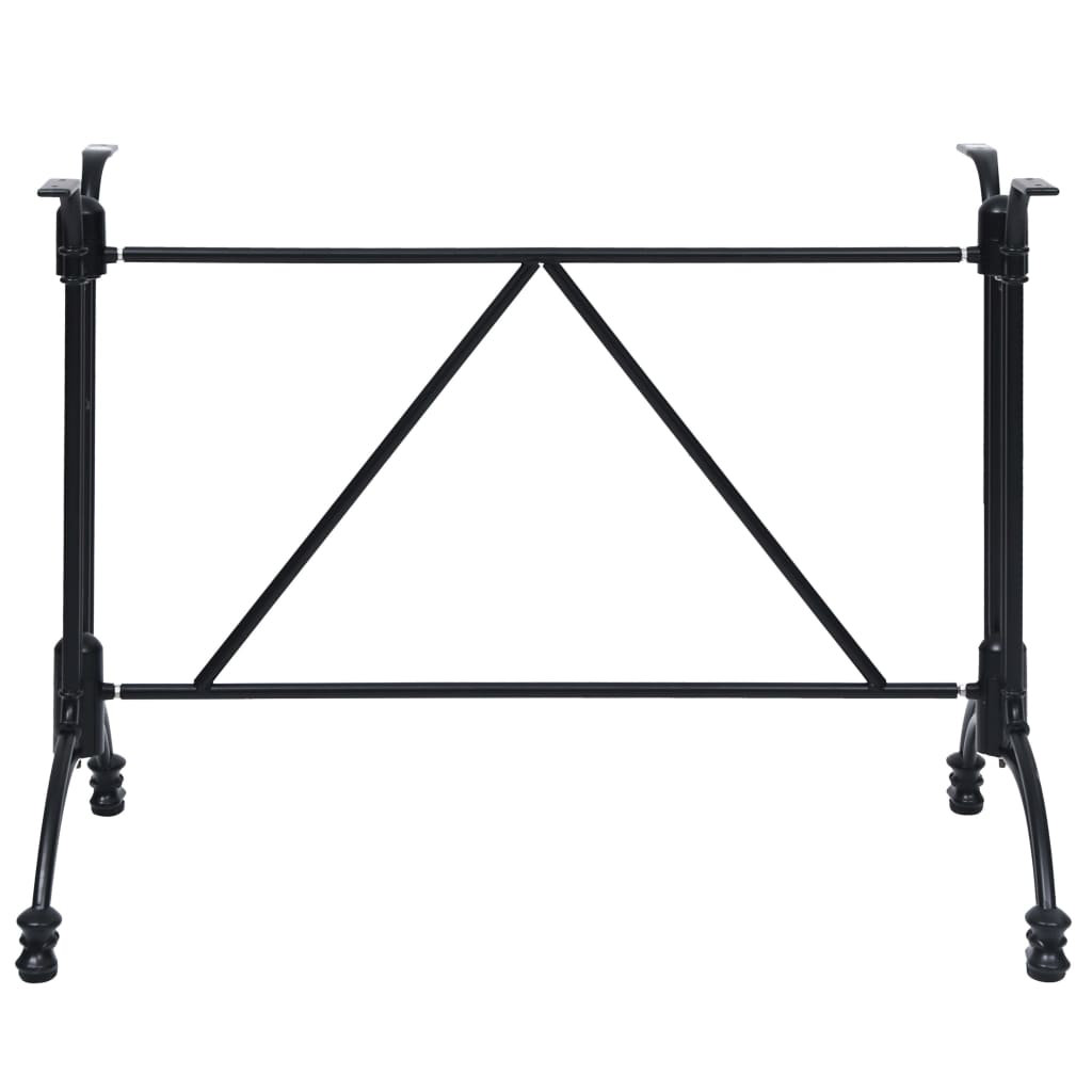 Latitude Run® Bistro Table Leg Black Cast Aluminum Medium Bistro Table ...