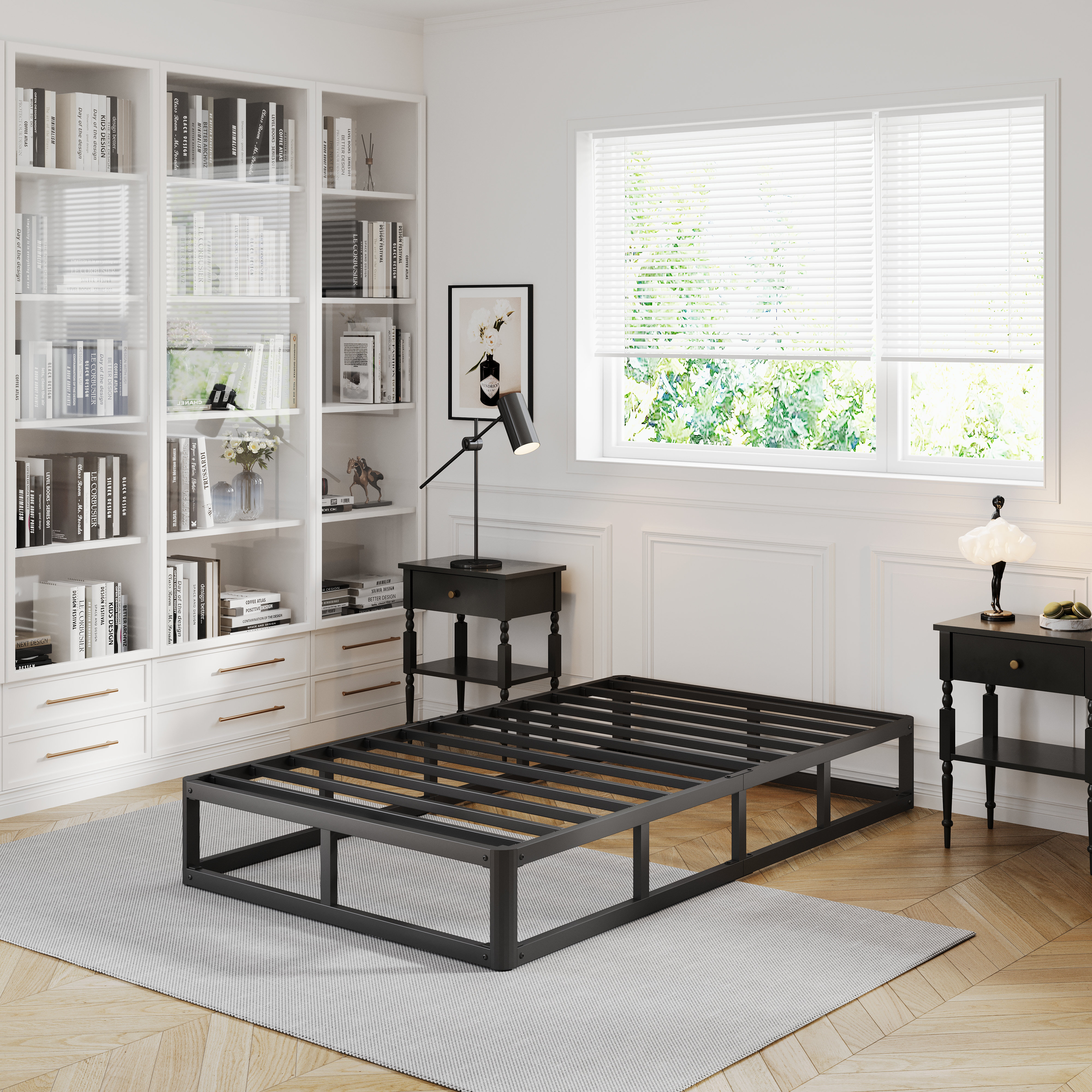 Alwyn Home Jessine 8 Inch Metal Box Spring, Fabric - Covered, Easy ...