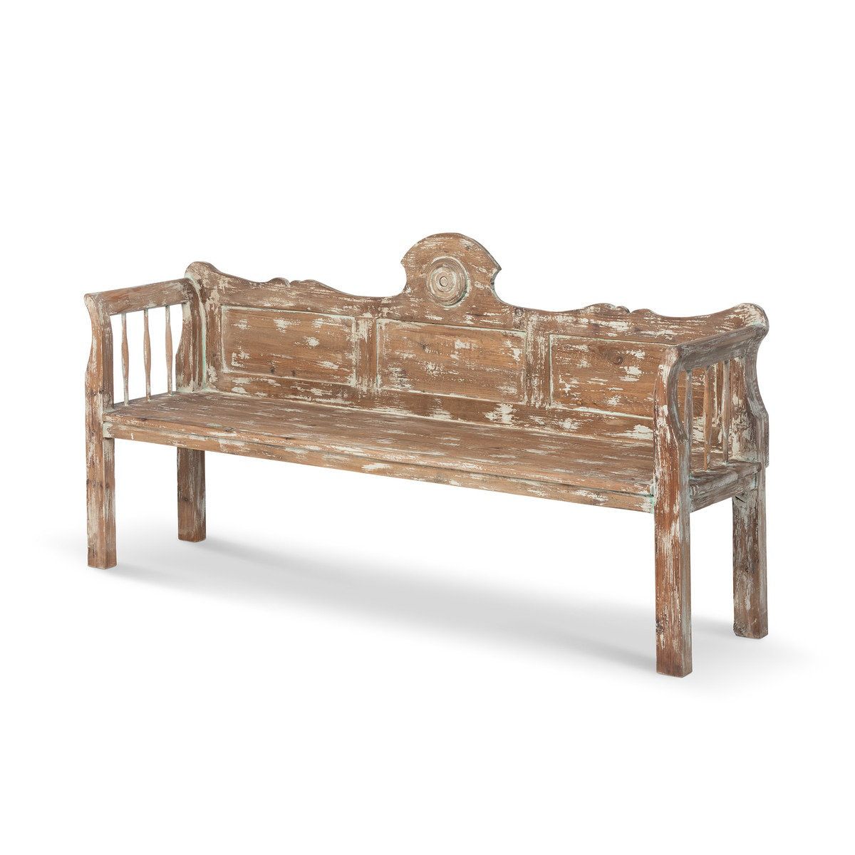 Park Hill Collection Country French Wood Bench | Wayfair