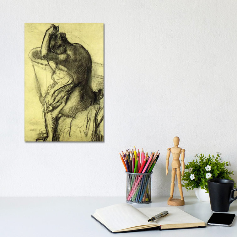 ClassicLiving Apres Le Bain, 1899 by Edgar Degas - Wrapped Canvas ...