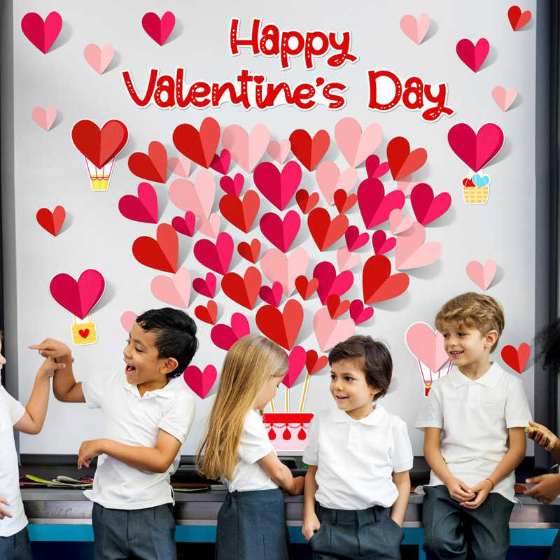 The Holiday Aisle® 75PCS Valentine's Day Bulletin Board Classroom ...