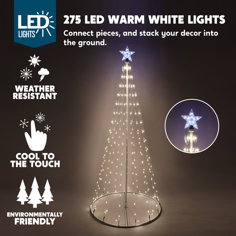 The Holiday Aisle® Animated Cone Tree Lighted Display - Wayfair Canada