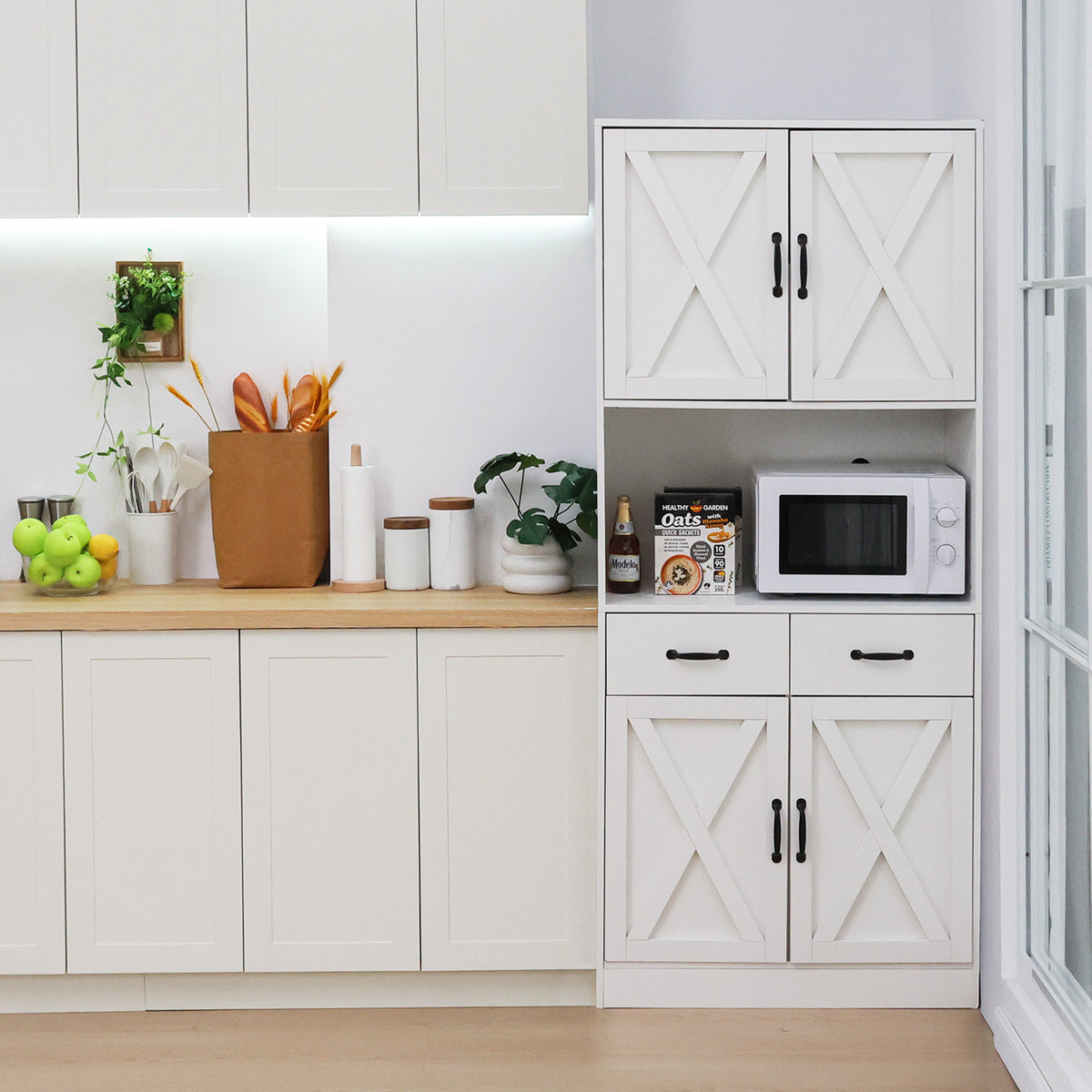Ophelia & Co. Multi-Functional Kitchen Storage Cabinet | Wayfair