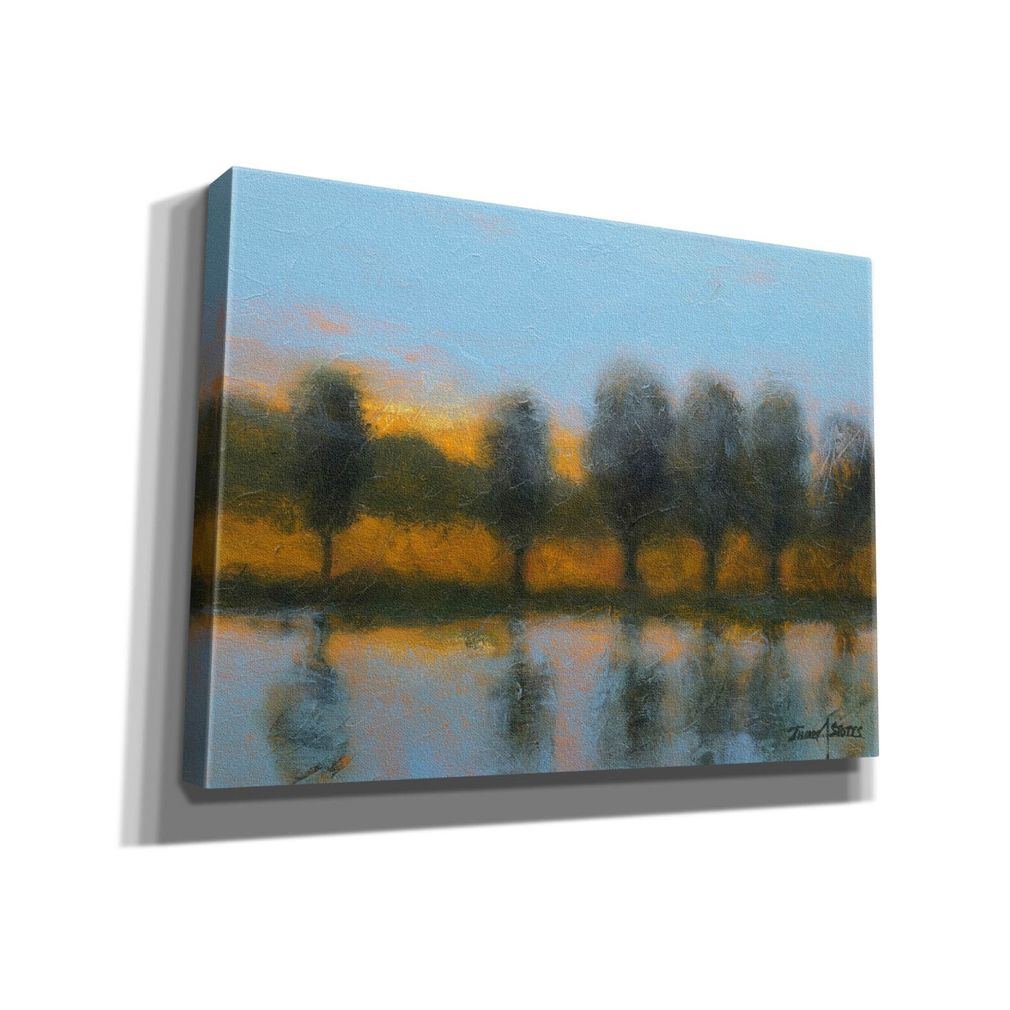 Red Barrel Studio® Jauron Line Of Reflections On Canvas by Thomas ...
