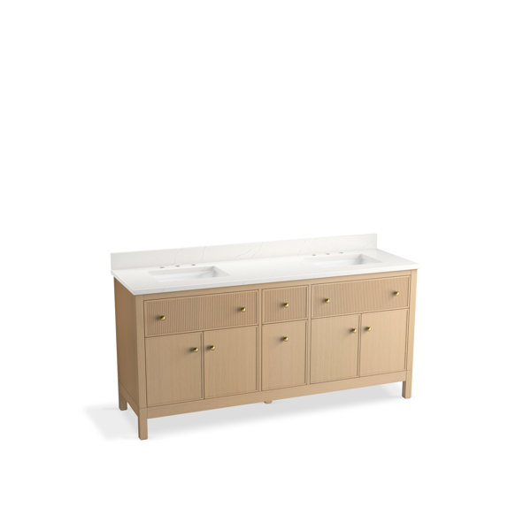 Kohler Malin By Studio McGee 72 in. Bathroom Vanity Cabinet With Sinks ...