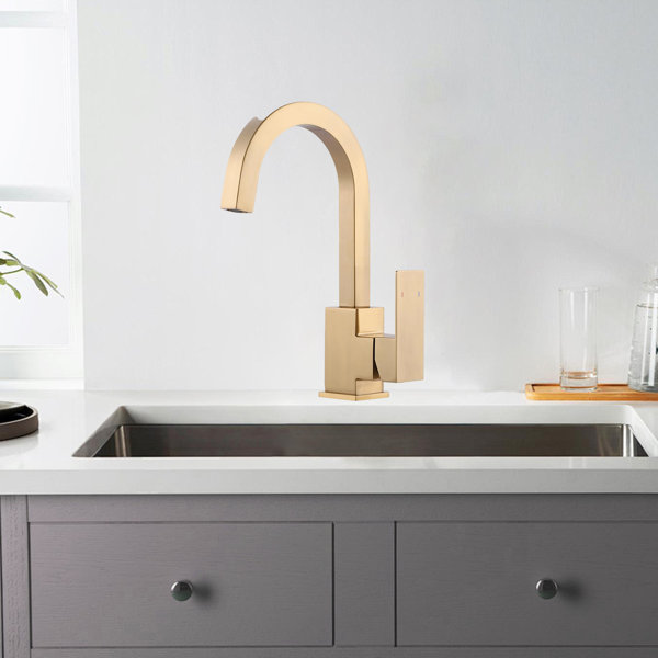 XINGRUISI Stainless Steel Kitchen Bar Faucet, Single Hole Sink Faucet ...