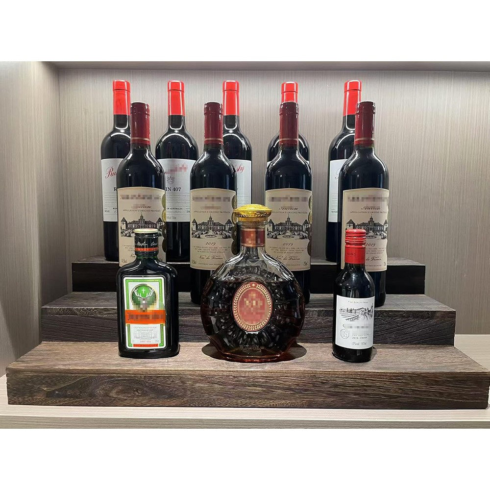 Ophelia & Co. Liquor Bottle Stand, Holds 18 Bottles,3 Tier Liquor Bar ...