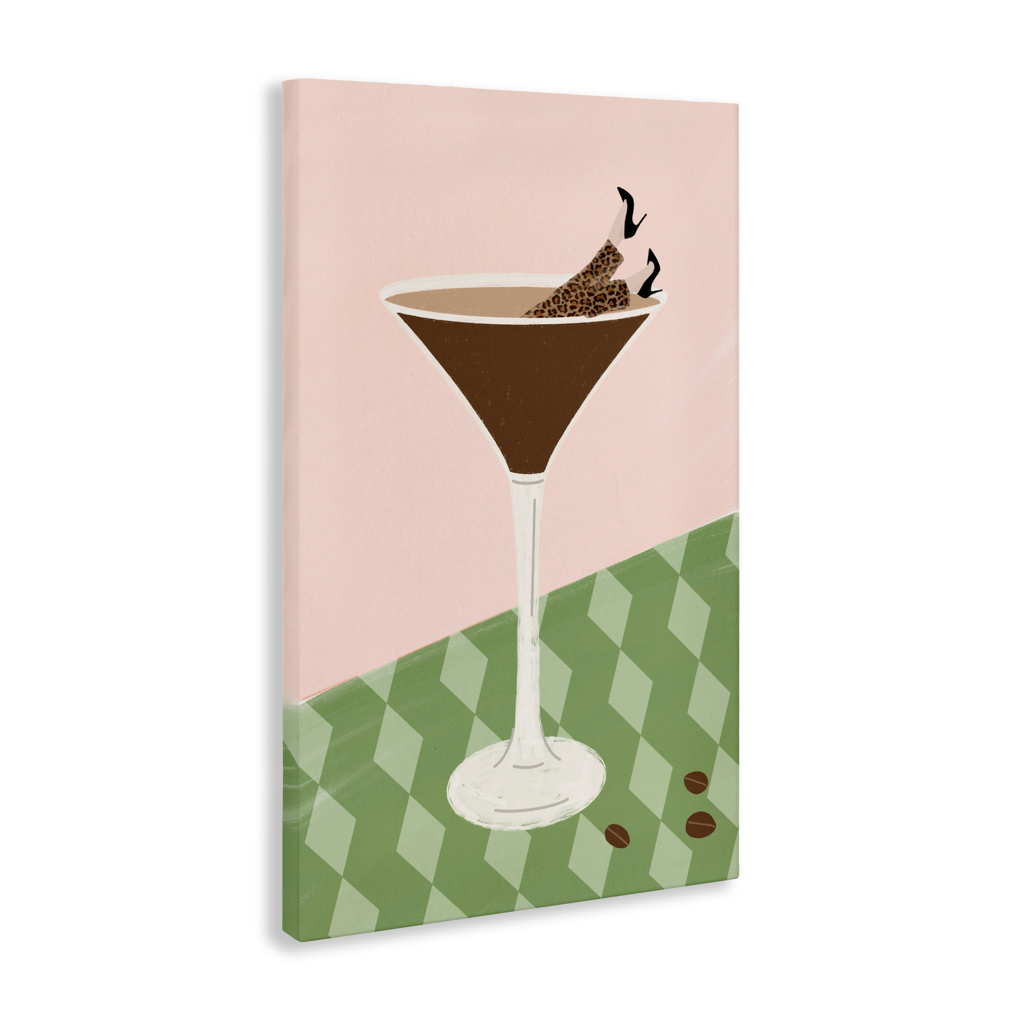 Mercer41 Glam Martini Splash Canvas, design by Emily Navas | Wayfair