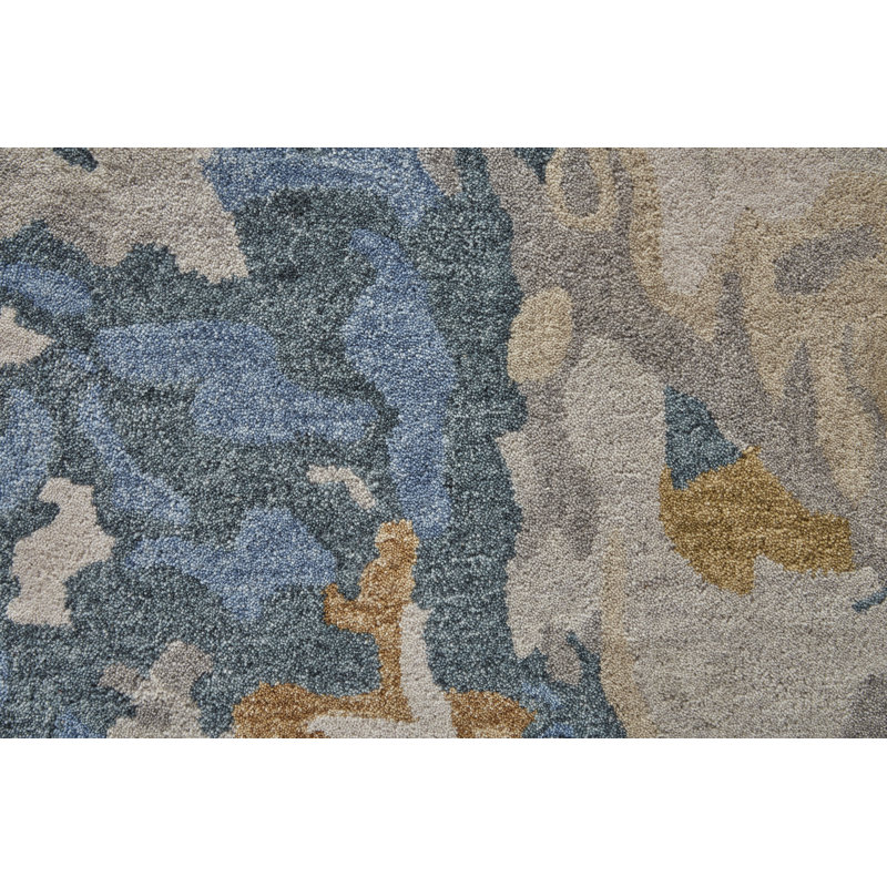 17 Stories Hand Tufted Wool Abstract Rug | Wayfair