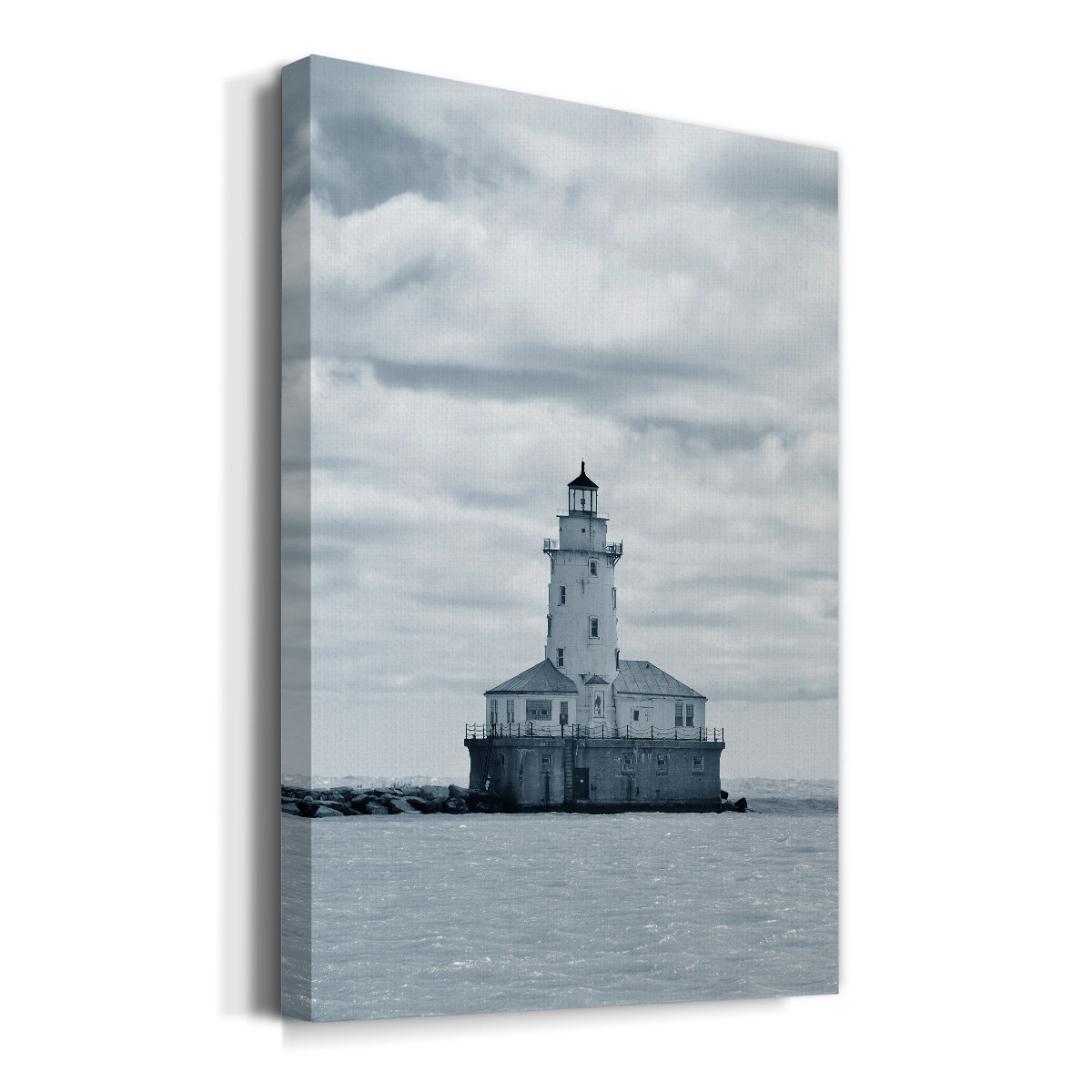Breakwater Bay Chicago Harbor Lighthouse Vi On Canvas Print | Wayfair