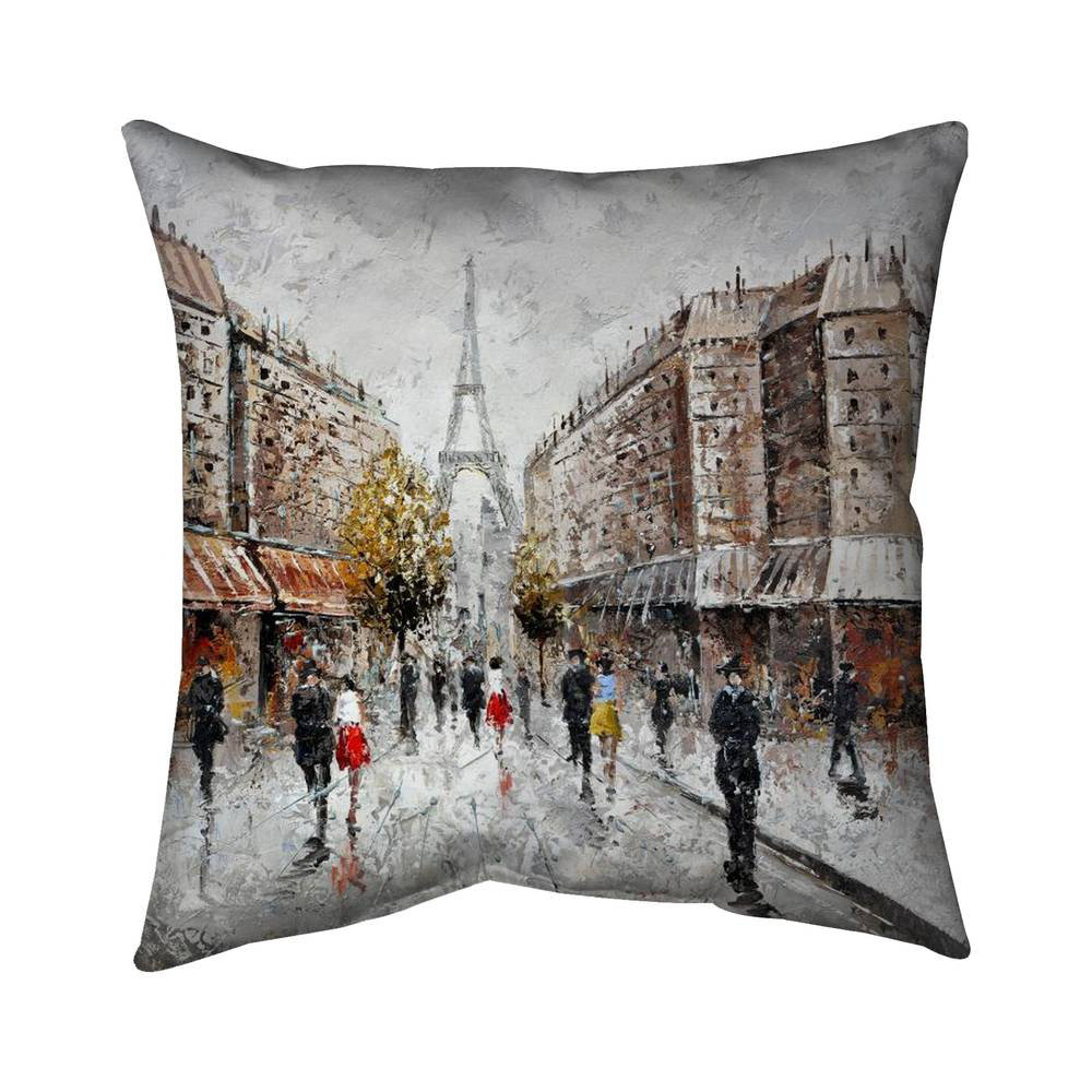 Begin Edition International Inc. Paris Busy Street Square Pillow | Wayfair