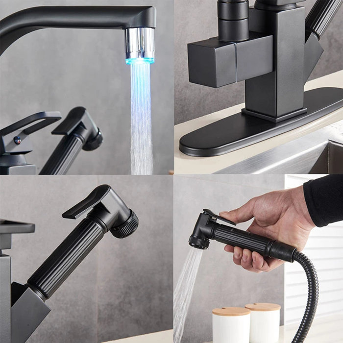 Senlesen Kitchen Faucet with Side Spray & Reviews | Wayfair