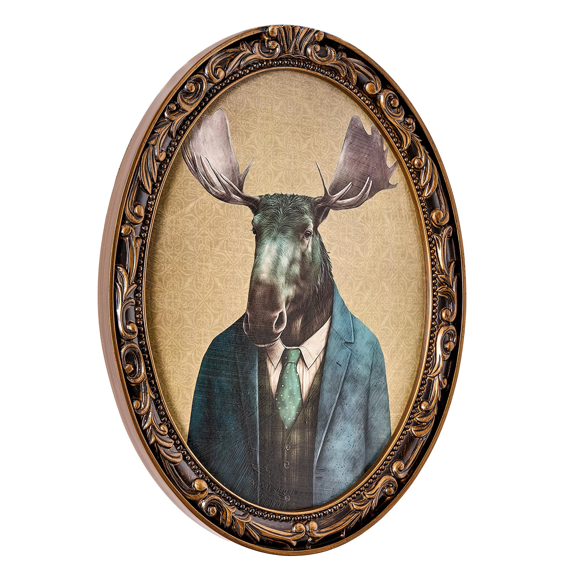 Trinx Down to Business Moose Ornate Wall Décor & Reviews | Wayfair
