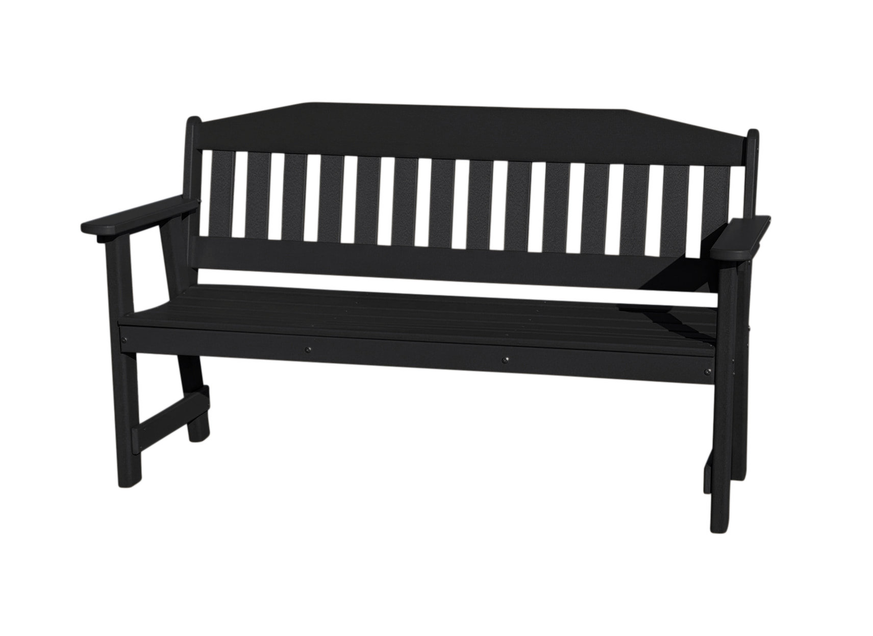 Buyers Choice All Weather Outdoor Bench - 5'3" Garden Bench with Back ...