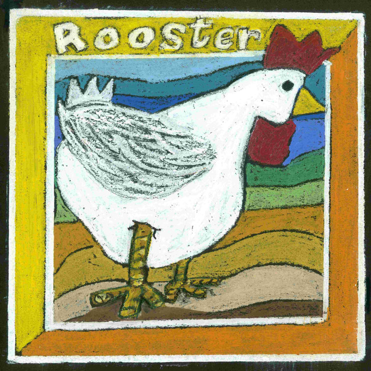 Harper Orchard Whimsical Rooster On Canvas by Lisa Choate Painting ...