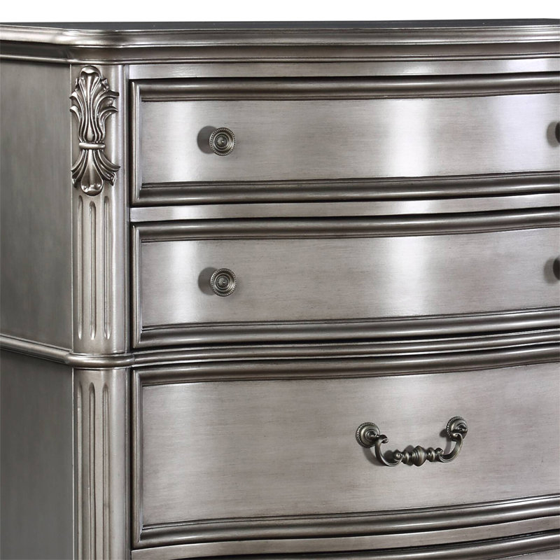 Canora Grey Ariadne Antique Platinum Finish Chest | Wayfair