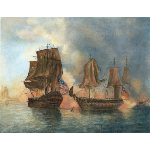 Longshore Tides Posterazzi Bonhomme Richard 1779 Nthe Engagement ...
